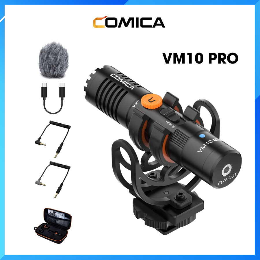Comica VM10 Pro - Mic Thu Âm Shotgun Dành Cho Điện Thoại / Máy Ảnh | BH 12 Tháng | Shopee Việt Nam