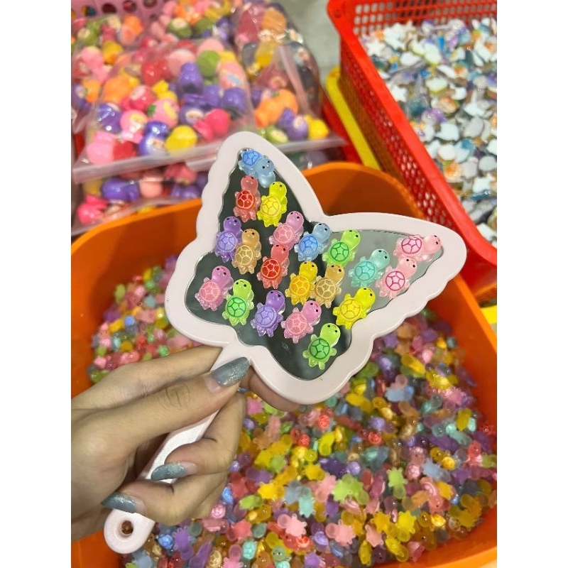 (MUA 5 TÚI TẶNG 1 TÚI) Túi mù rùa 2cm phát sáng loại 1 (màu ngẫu nhiên ...