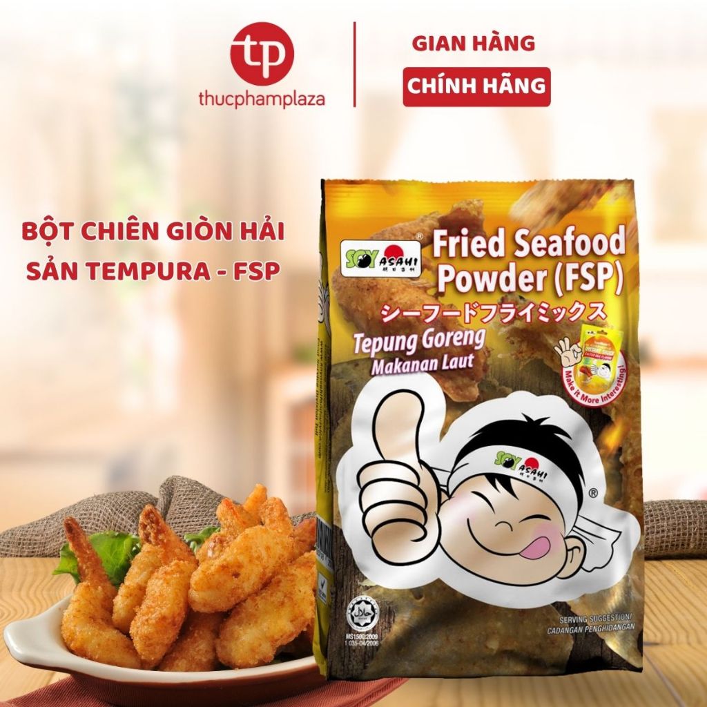 Bột chiên giòn hải sản tempura cao cấp Soy Asahi FSP - Gói 500g Date 04 ...