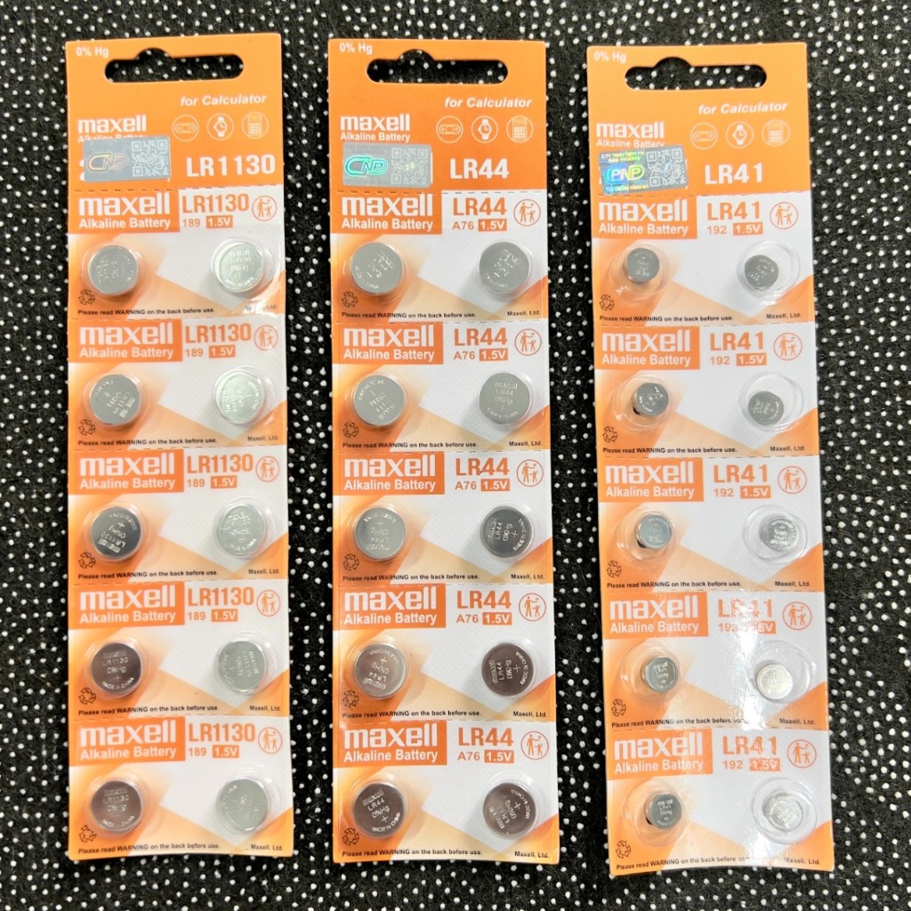Pin LR41 (AG3), LR44 (AG13), LR1130 (AG10) Hàng Chính Hãng Maxell Nhật ...