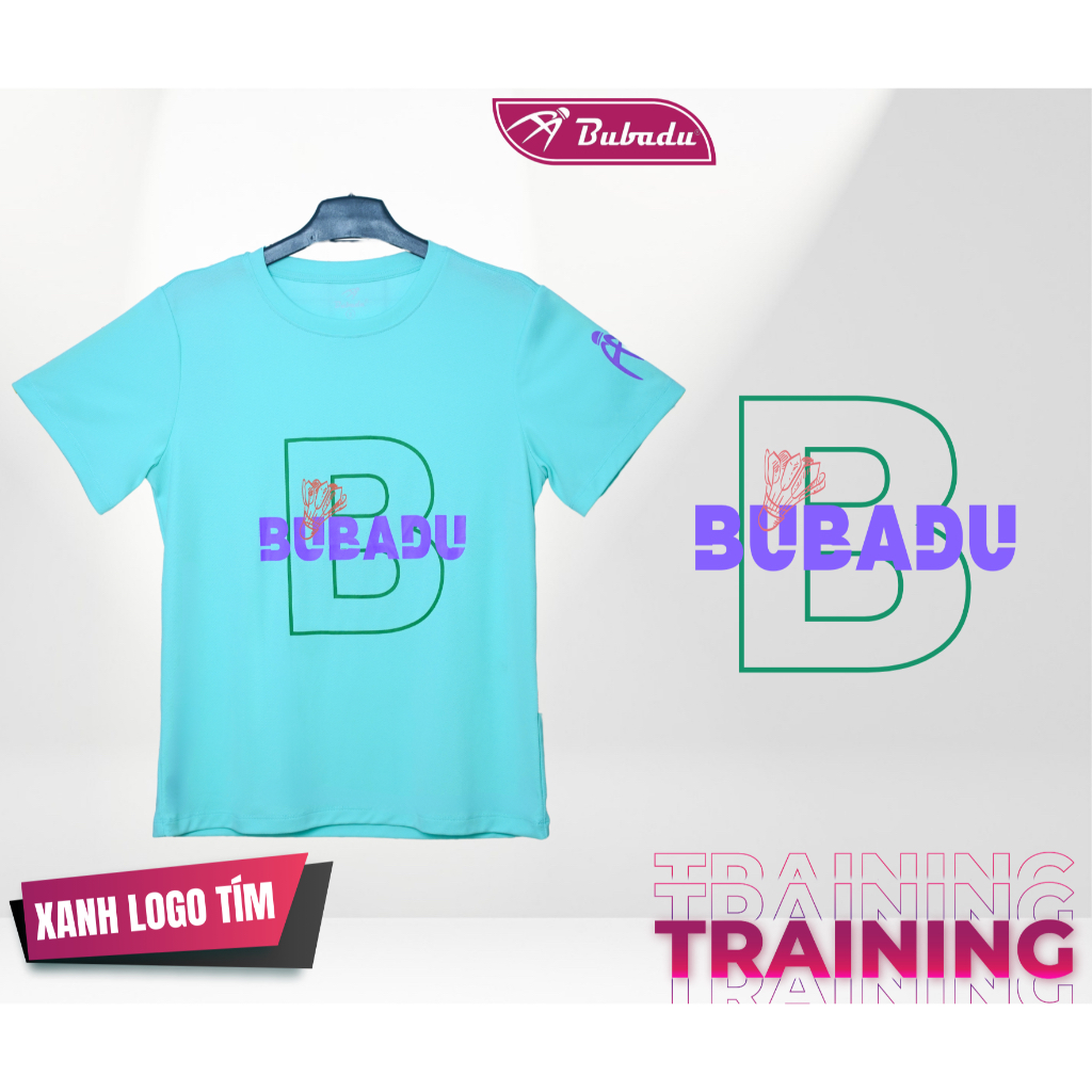 [CHÍNH HÃNG BUBADU] Áo cầu lông BUBADU BCOOL tone Xanh Cam 2024 thoáng ...