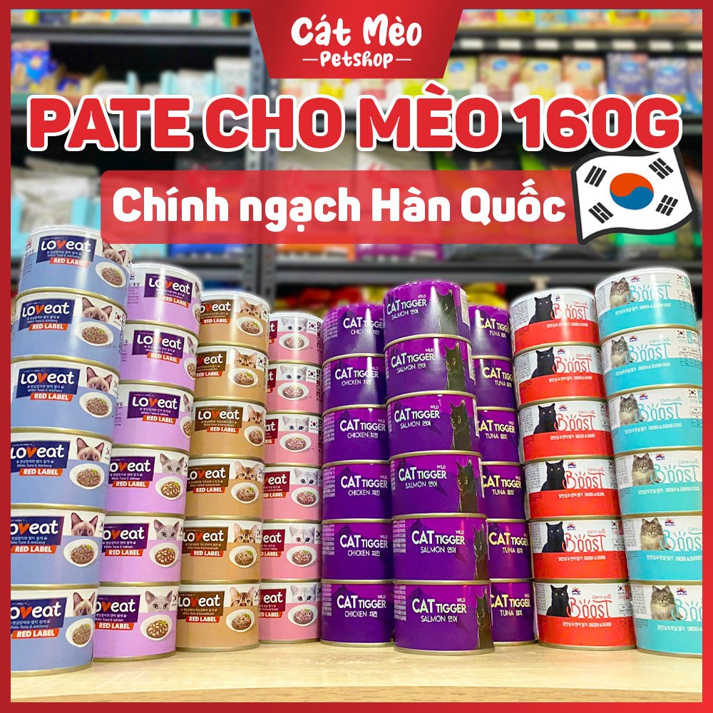 Pate Lon 160g Cho Mèo Love Eat - Cat Tigger - Optione Boost Nhập Khẩu Hàn Quốc | Shopee Việt Nam