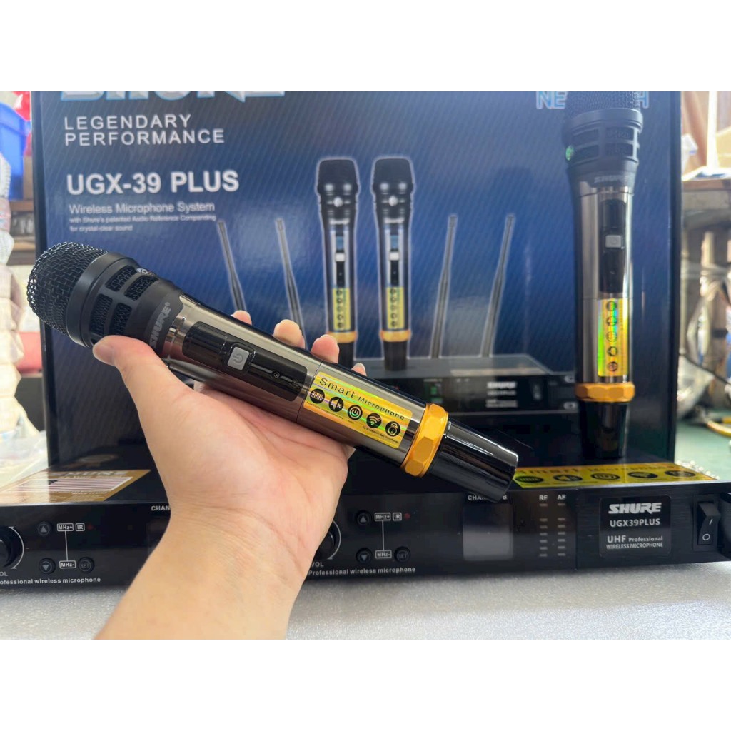 MIC KHÔNG DÂY SHURE UGX30, MIC SHURE 39 PLUS | Shopee Việt Nam