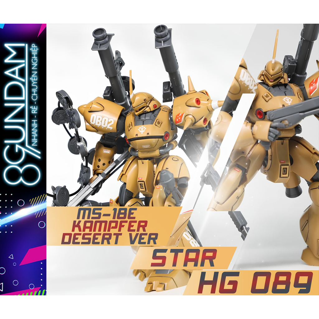 [CÓ SẴN] Mô Hình Lắp Ráp HG Star 089 MS-18E Kampfer Desert Ver | Shopee Việt Nam