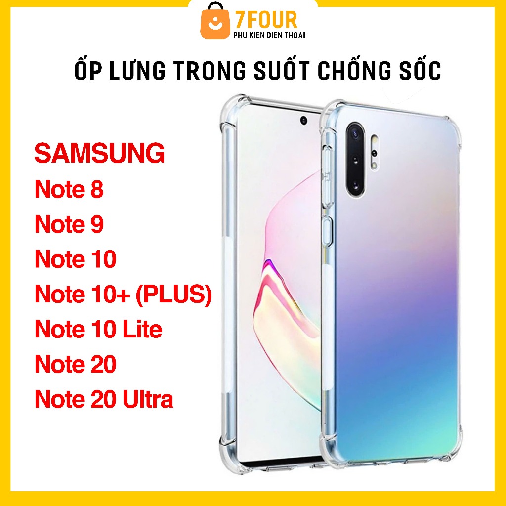 Ốp lưng Samsung Note 20 utra, note 10 plus, note 9, note 10, note 8, note 20 ốp trong suốt ...
