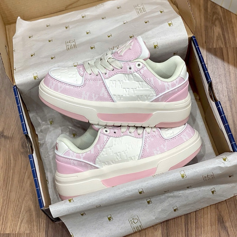 [FULLBOX] GIÀY MLB LINER HỒNG NỮ, MLB Chunky Liner Mid Classic Monogram ...