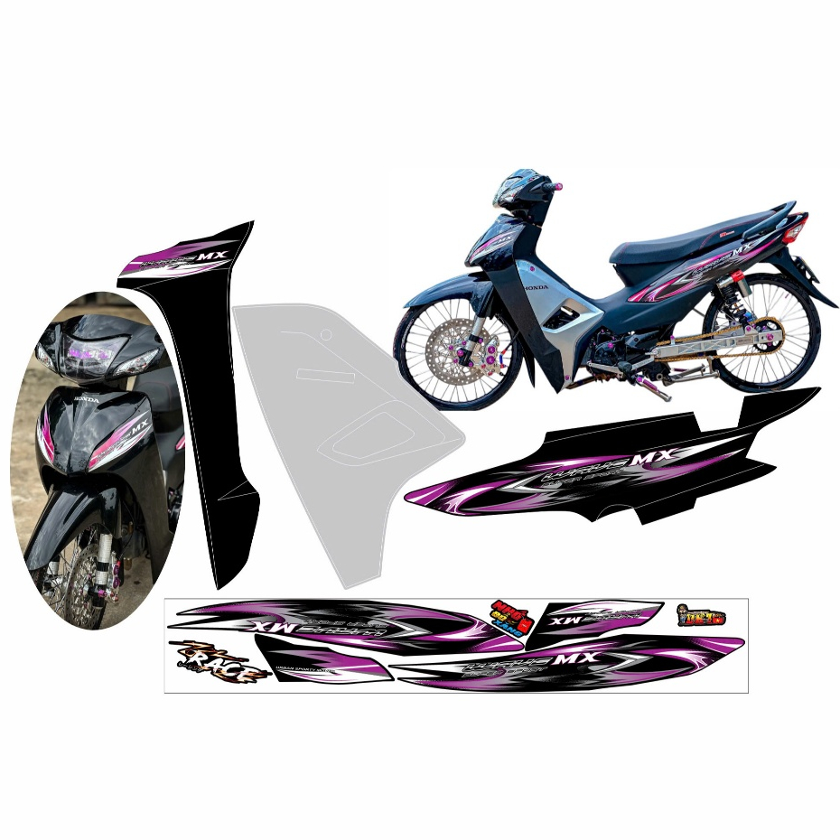 TEM WAVE MX - dán xe 50 100 110 - decal 3 lớp chống phai màu | Shopee ...