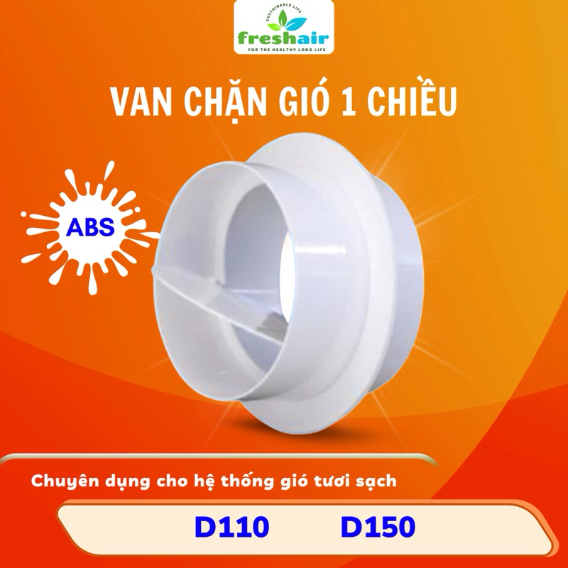 Van chặn gió 1 chiều D100-D150 nhựa ABS | Shopee Việt Nam
