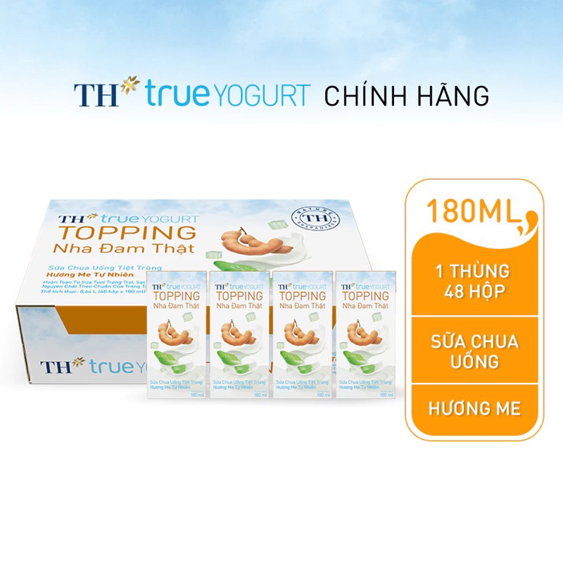 Sữa Chua Uống Topping Hương Me có thạch Nha Đam | Shopee Việt Nam