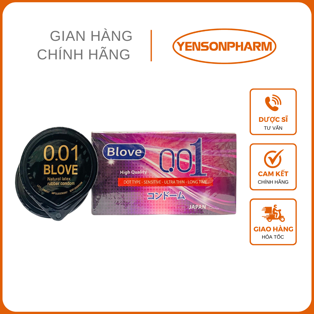[SHIP HỎA TỐC] BCS Bao cao su Nhật Blove GAI, SIÊU MỎNG 001, Ôm Sát ...