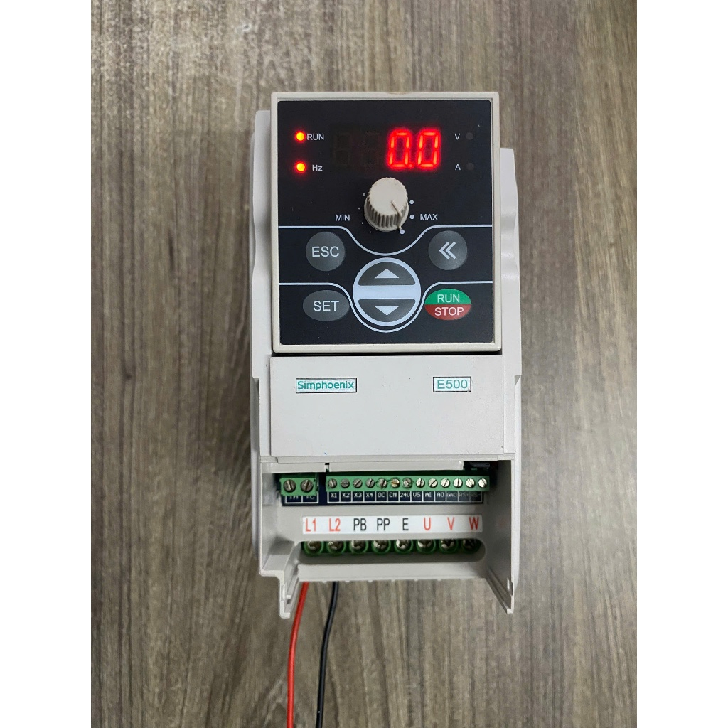 Biến tần SIMPHOENIX E500-2S0007B nguồn 220VAC công suất 0.75kW tháo máy ...