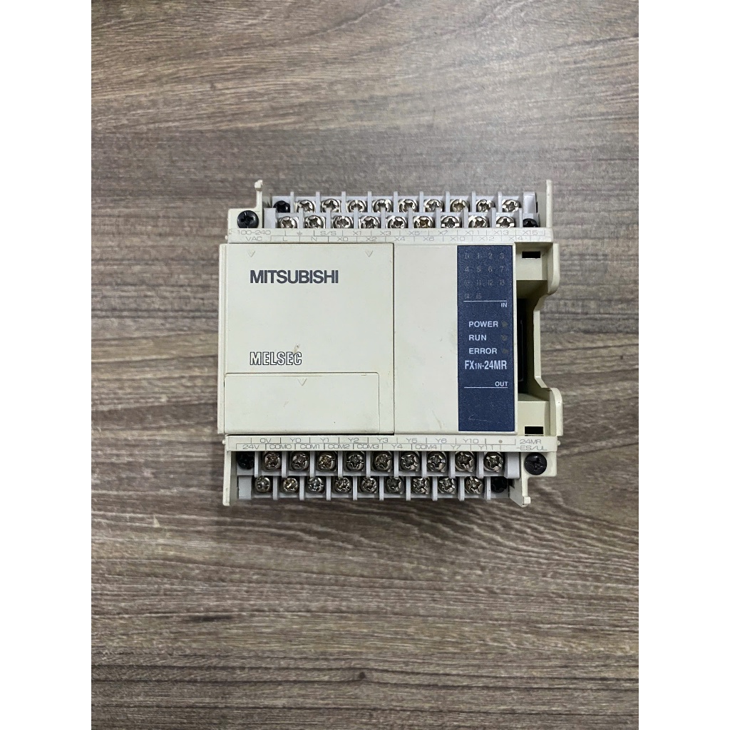 PLC MITSUBISHI FX1N-24MR-ES/UL nguồn 220VAC ngõ ra RELAY 24 I/O thao ...