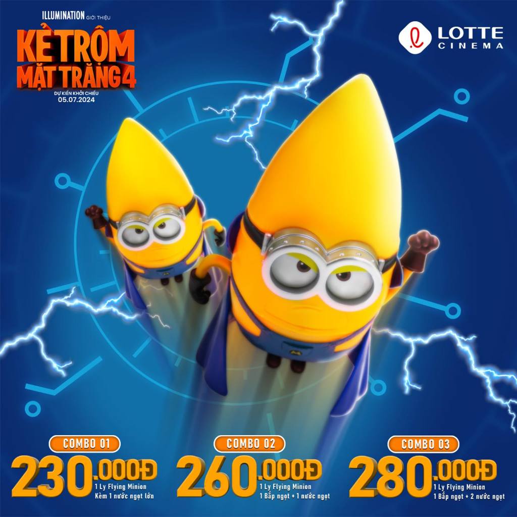 Ly phim Minion 4 LOTTE CINEMA CHÍNH HÃNG NGUYÊN SEAL | Shopee Việt Nam