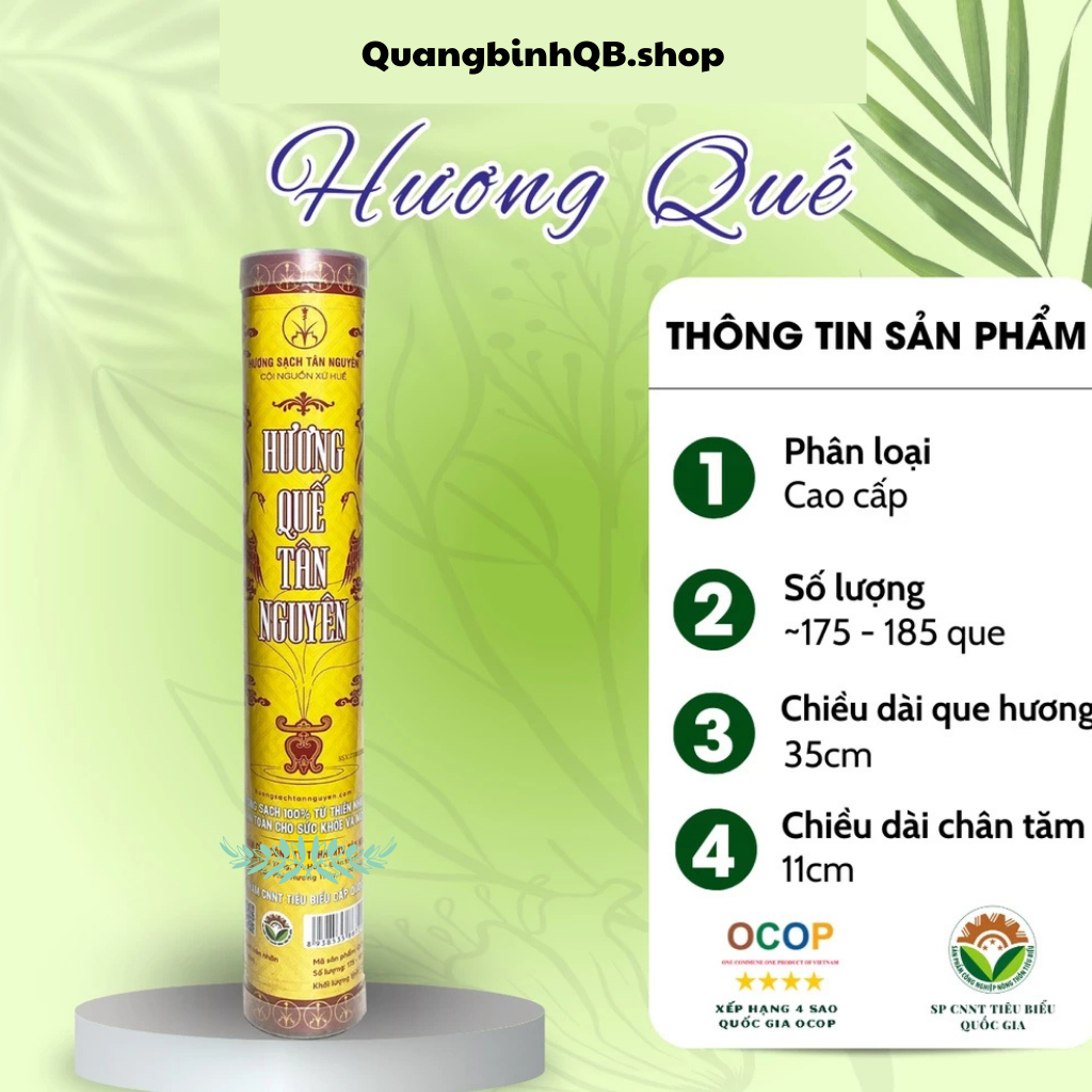 Nhang thơm ống cao cấp Tân Nguyên, nhang trầm hương B170C, nhang thần ...