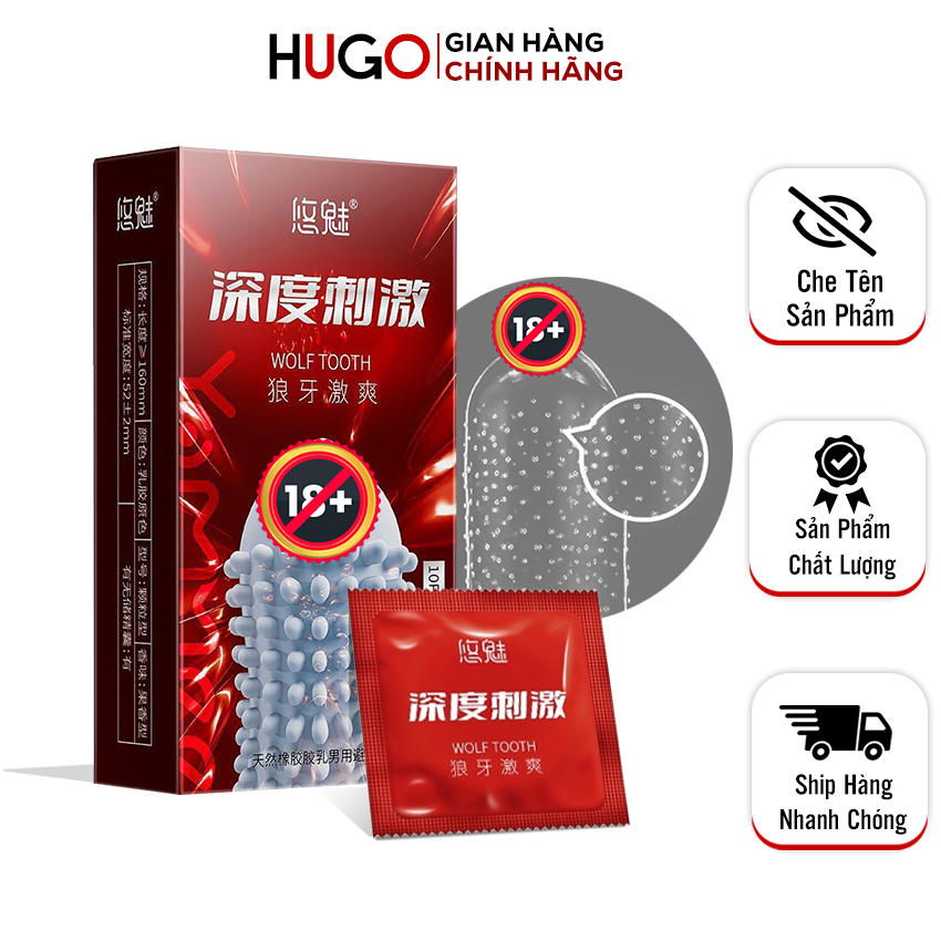 Bao Cao Su Gai Youmei Wolf Tooth Siêu Mỏng, Nhiều Gel Bôi Trơn, Độ Rộng ...