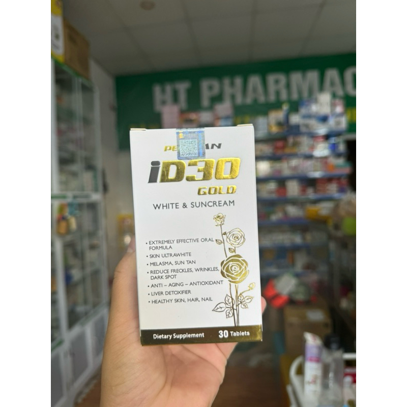 Viên uống ID30 Gold White & Suncream 30 Viên - Viên uống chống nắng ...