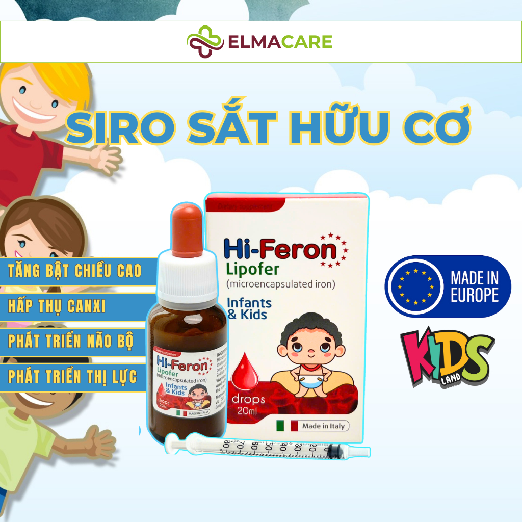 Siro Sắt Hi-Femax hỗ trợ bổ sung sắt cho trẻ em, hỗ trợ tạo hồng cầu ...