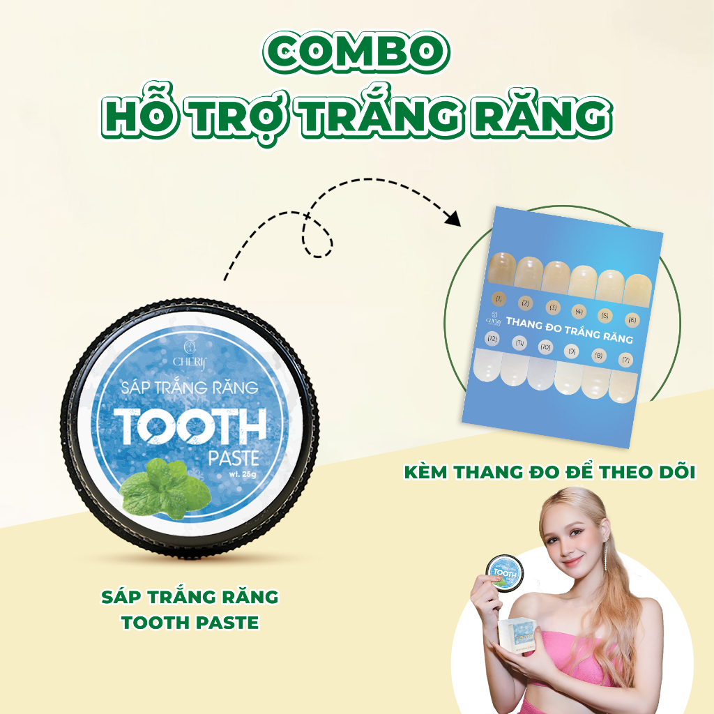 Kem Trắng Răng Dạng Sáp Tooth Paste - Làm Trắng Răng, Làm Sạch, Khử Mùi ...