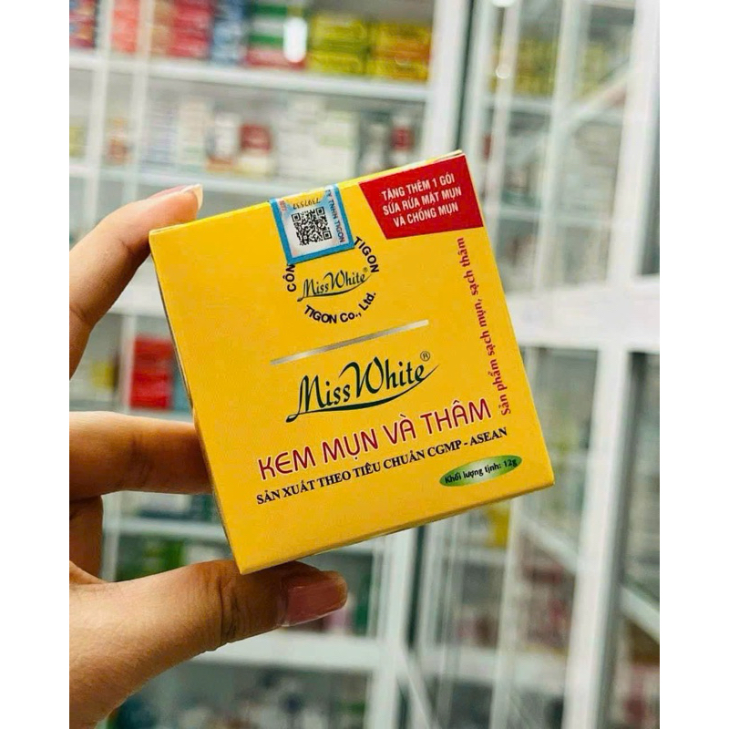 kem MISS WHITE vàng 12g | Shopee Việt Nam