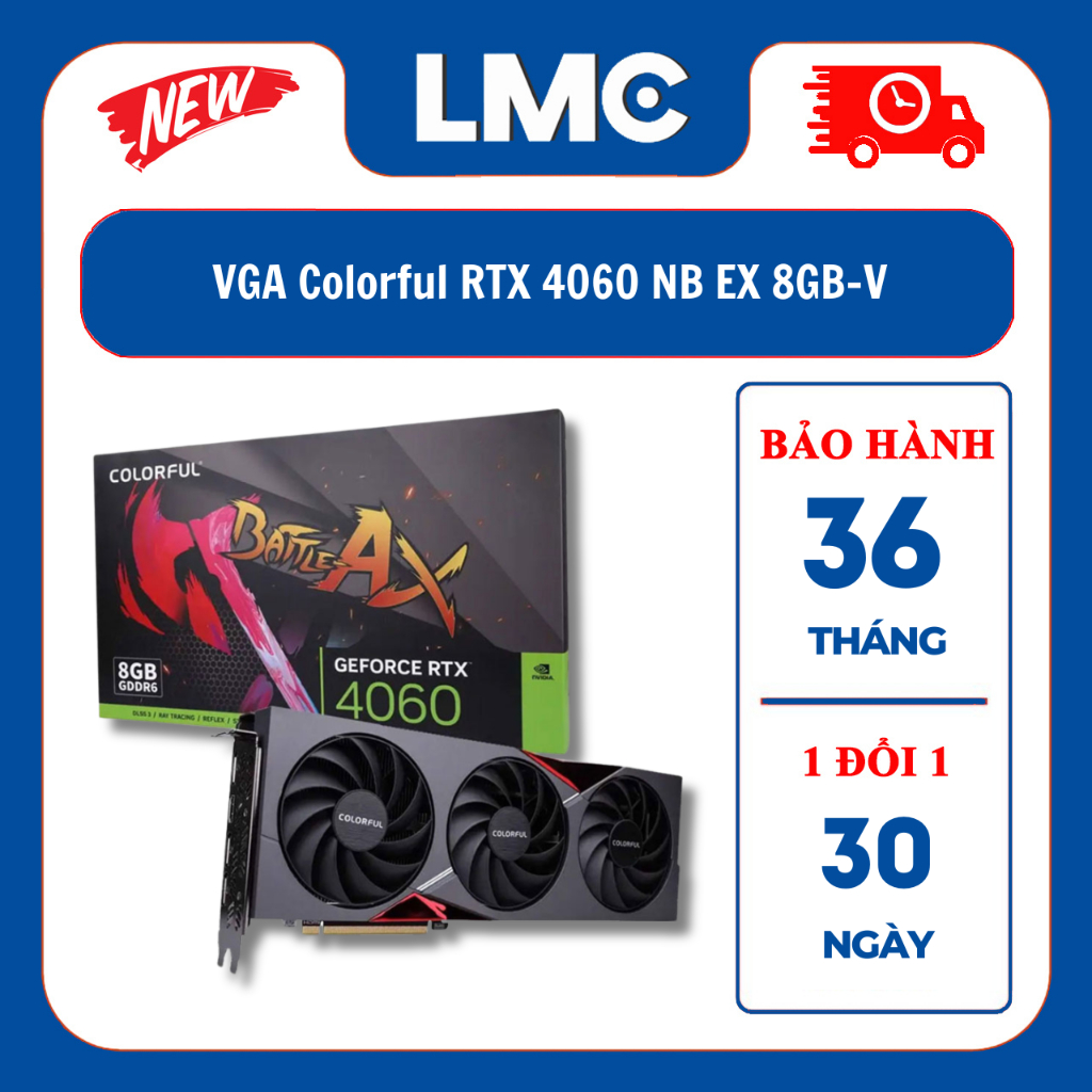 VGA Colorful RTX 4060 NB EX 8GB-V ( Chính hãng - BH 36 tháng) | Shopee ...