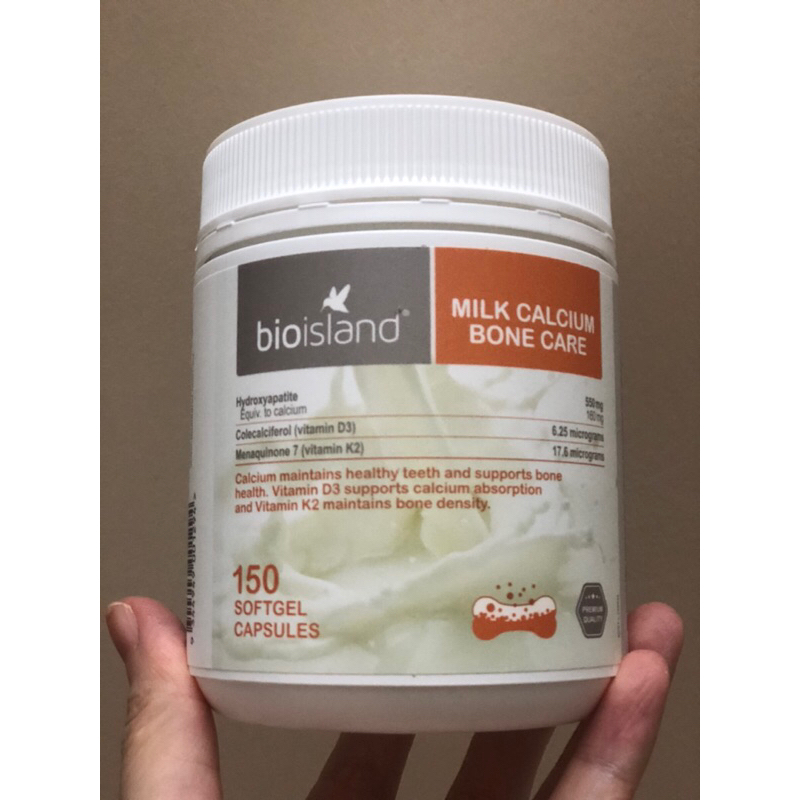Viên Uống Bổ Sung Canxi Milk Calcium Bone Care Bio Island (BoneCare 150 ...