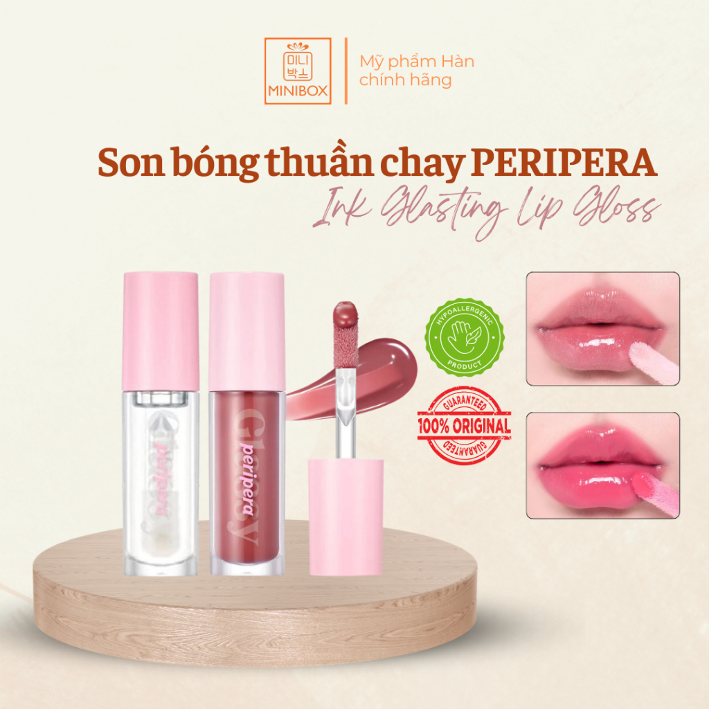 (BILL HÀN) Son Bóng Thuần Chay PERIPERA Ink Glasting Lip Gloss 4g ...