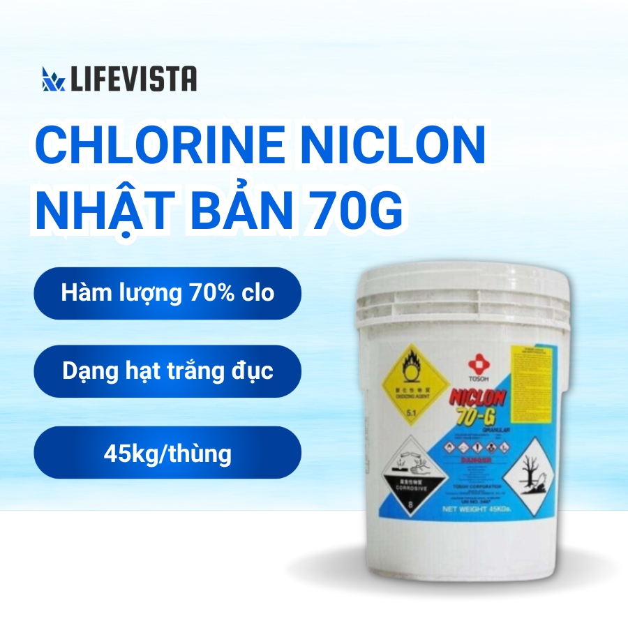 Clorin 70% Dạng Bột, Clo Bột 70% Niclon, Clorin 70% Xử Lý Nước | Shopee ...