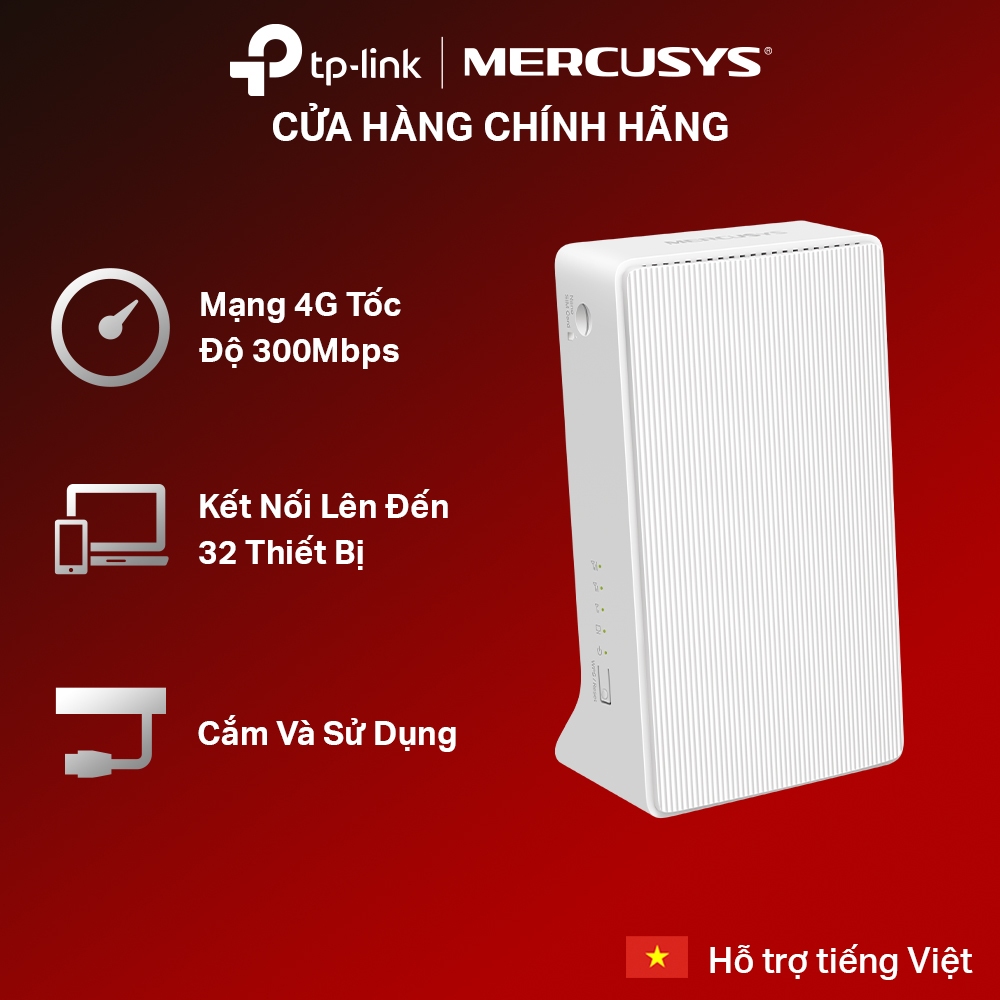 Bộ Phát Wifi 4G LTE Không Dây Mercusys MB112-4G Chuẩn N Tốc Độ 300 Mbps | Shopee Việt Nam