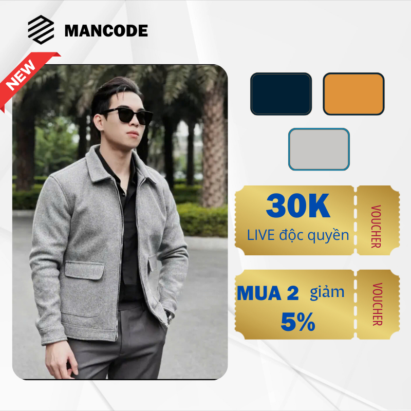 Áo Khoác Dạ Nam Mancode Áo Khoác Nam Phong Cách Hàn Quốc Chất Dạ Cao Cấp, Mẫu Hót Nhất Năm 2024 ...