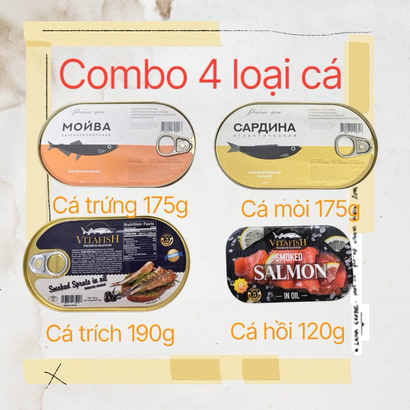 Cá trích ngâm dầu 190g Vitafish nhập khẩu Nga | Shopee Việt Nam