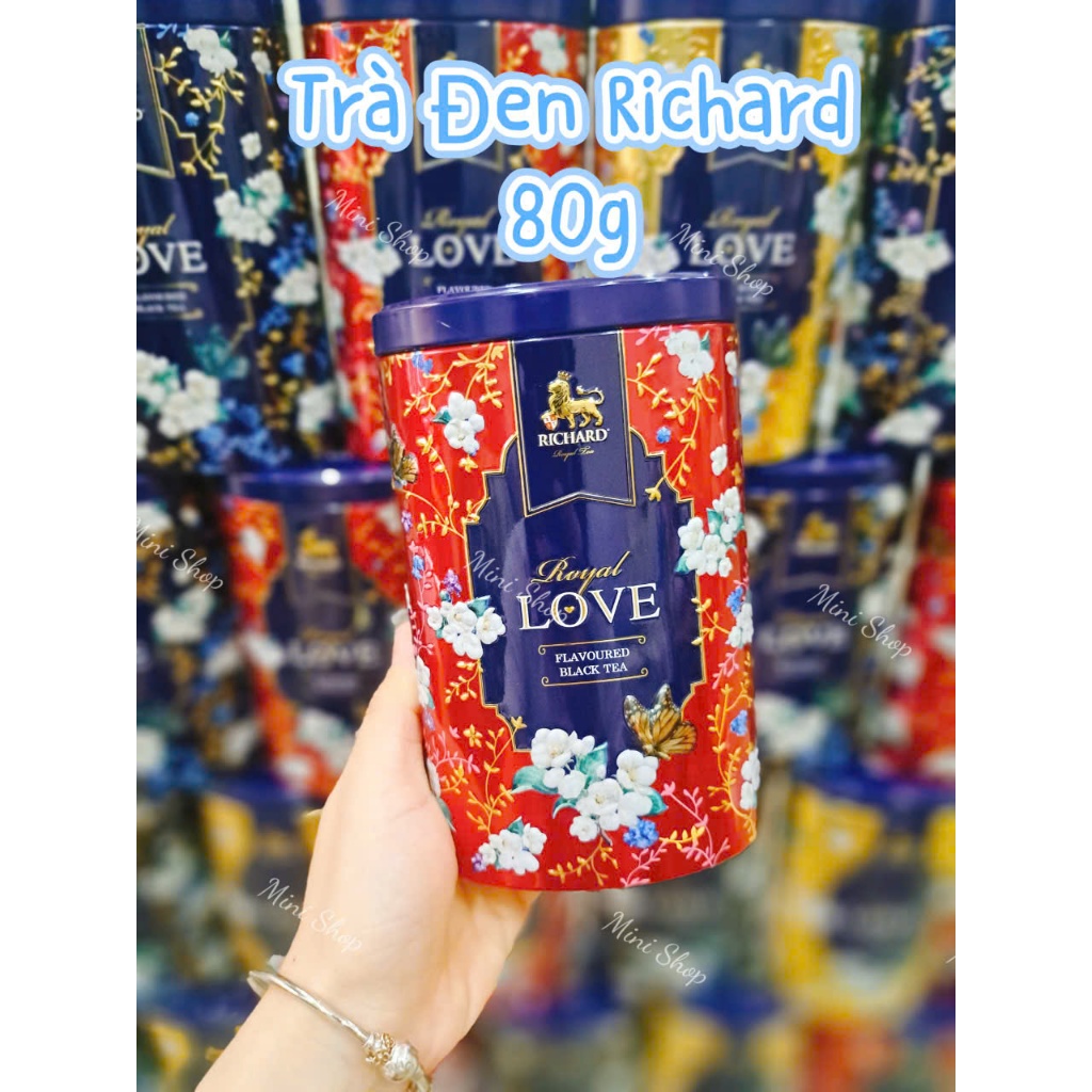 Trà đen RICHARD ROYAL 80g ( hộp đỏ) leetrinh15 | Shopee Việt Nam