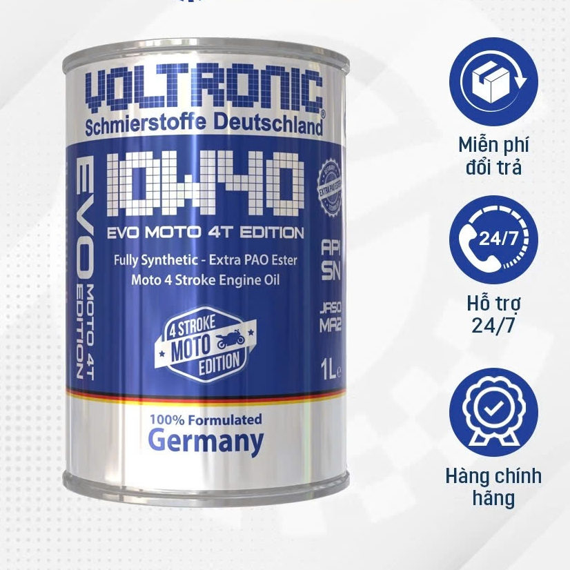 Dầu Nhớt Xe Moto Voltronic EVO 4T Edition 10w40 1L | Shopee Việt Nam