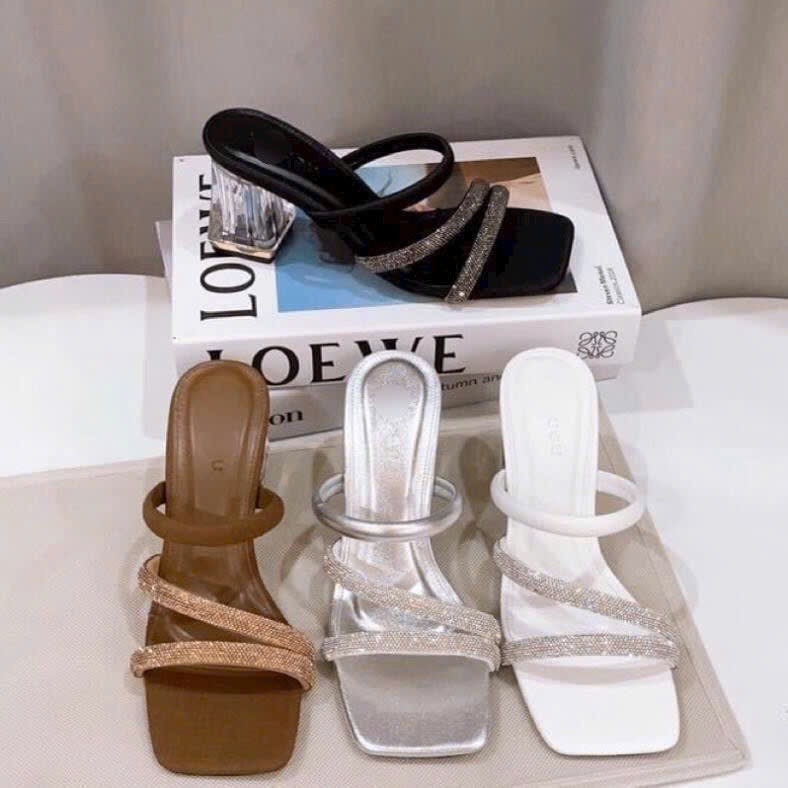 GUỐC NỮ GÓT VUÔNG CAO 5CM DÂY ĐÁ D88 FULBOX | Shopee Việt Nam