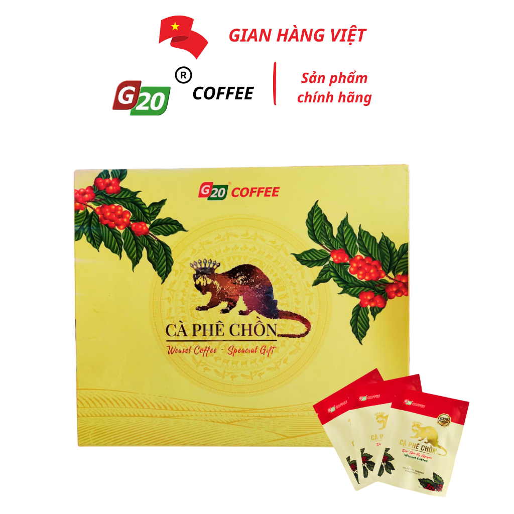 Cà Phê Chồn 100% Phin Giấy G20 Coffee 270 Gram | Shopee Việt Nam