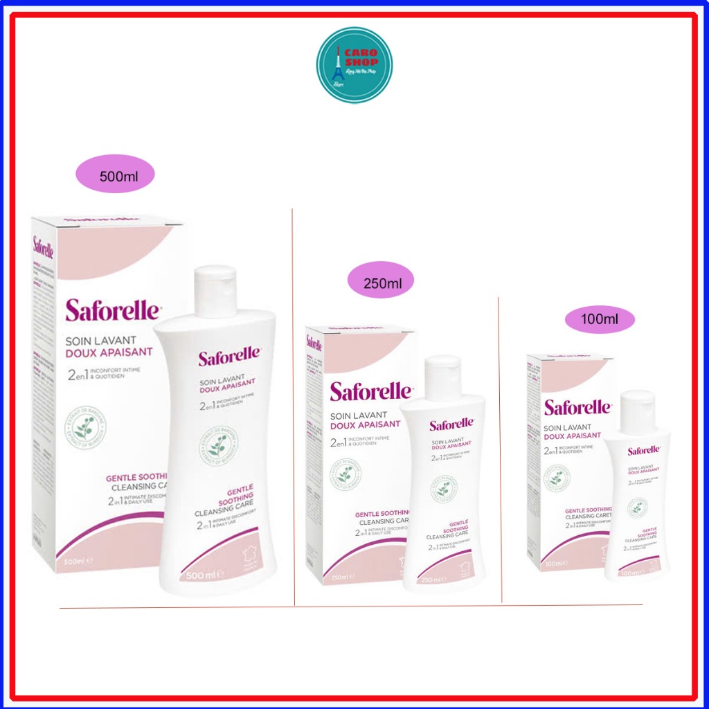 Dung dịch vệ sinh Saforelle 100ml 250ml 500ml Pháp | Shopee Việt Nam