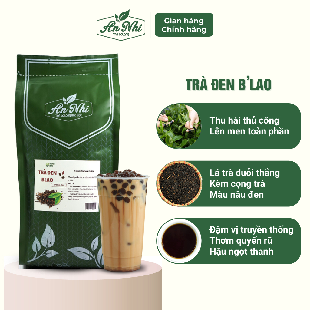 Trà đen B'Lao Bảo Lộc An Nhi, Hồng trà BLAO đậm vị pha chế trà sữa, trà ...