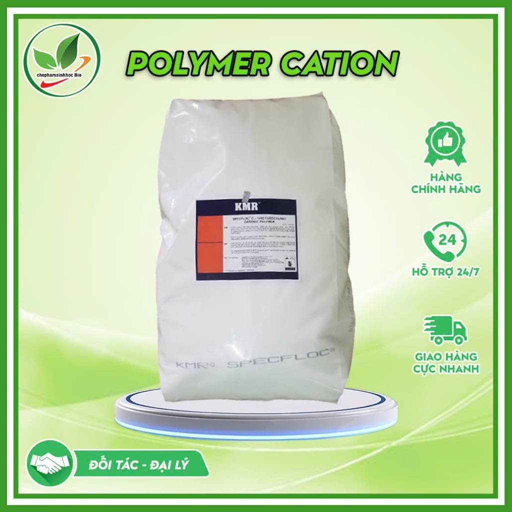 Hóa chất xử lý nước và chất thải POLYMER CATION. Bao 25kg | Shopee Việt Nam
