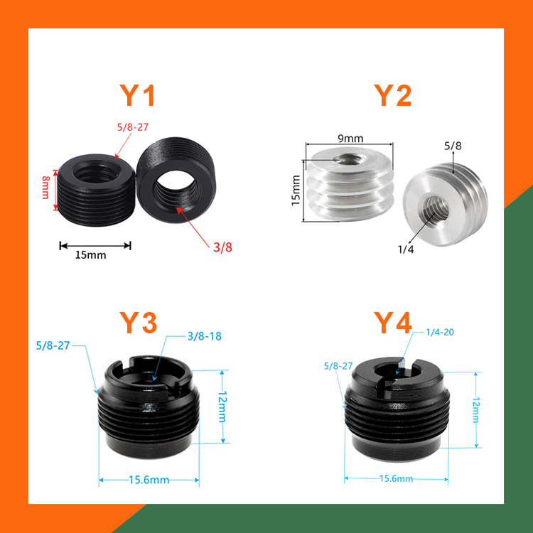 Ốc vít chuyển đổi 1/4 inch - 3/8 inch - 5/8 inch | Shopee Việt Nam