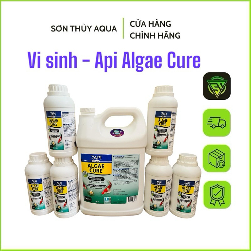 API ALGAE CURE POND- 500ml- Công nghệ Hóa Sinh phân huỷ phân cá, mùn bã ...