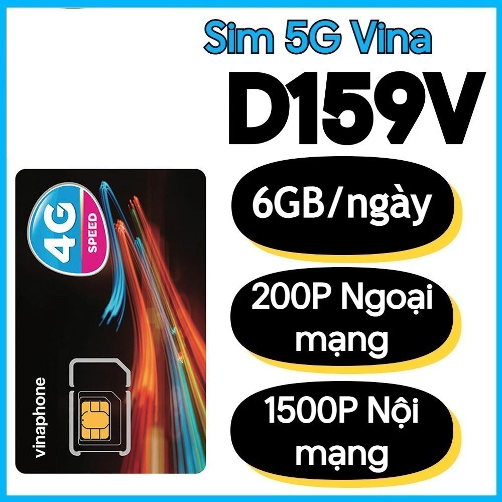 [ Tặng 1 Tháng ] Sim 4G Tốc Độ Cao Vinaphone Itelecom Miễn phí 180GB ...