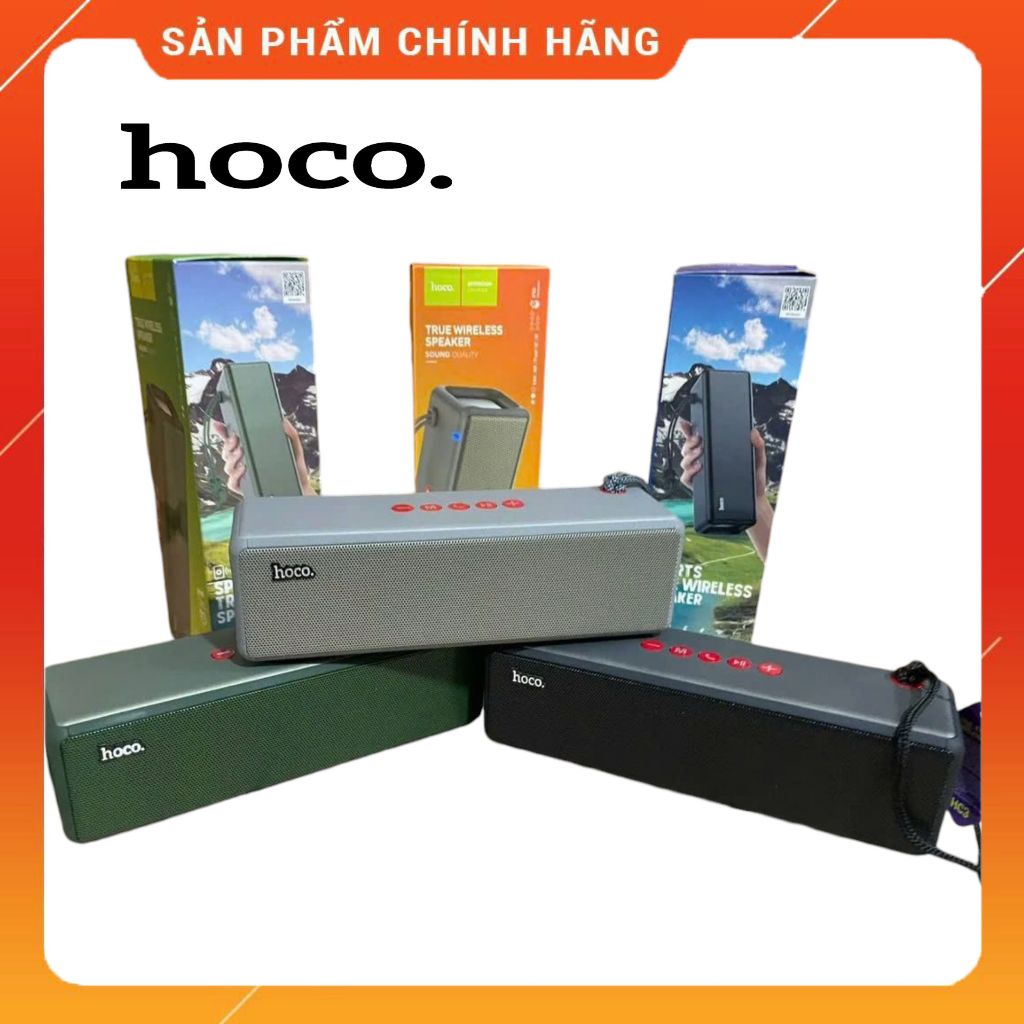 Loa Bluetooth Chính Hãng Hoco HC3 Bluetooth 5.0 - Cổng USB, Khe Thẻ Nhớ, Chuẩn IPX4, Pin Lâu ...