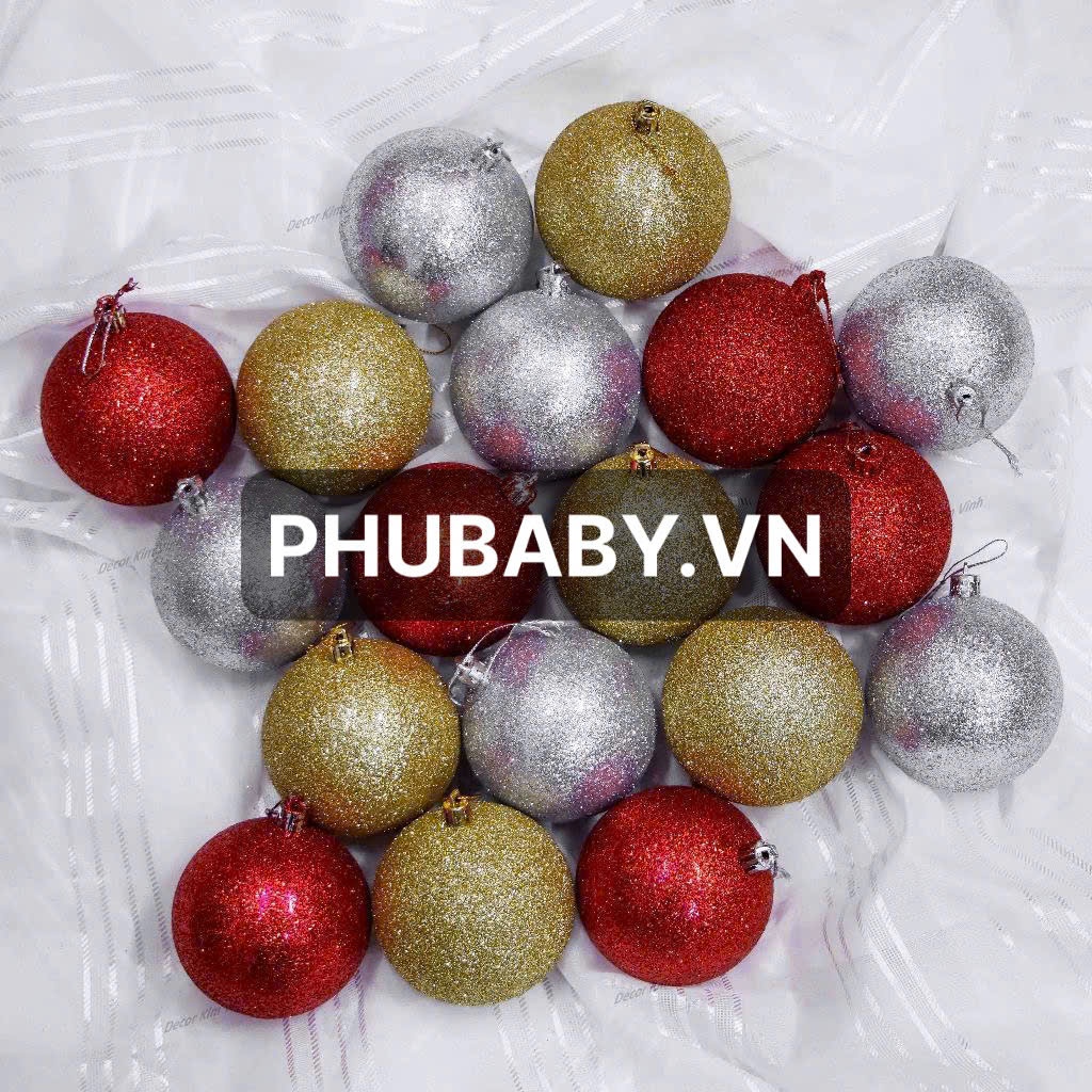 Set 6 Quả Châu Kim Tuyến Trang Trí Noel Giáng Sinh PBB460 | Shopee Việt Nam
