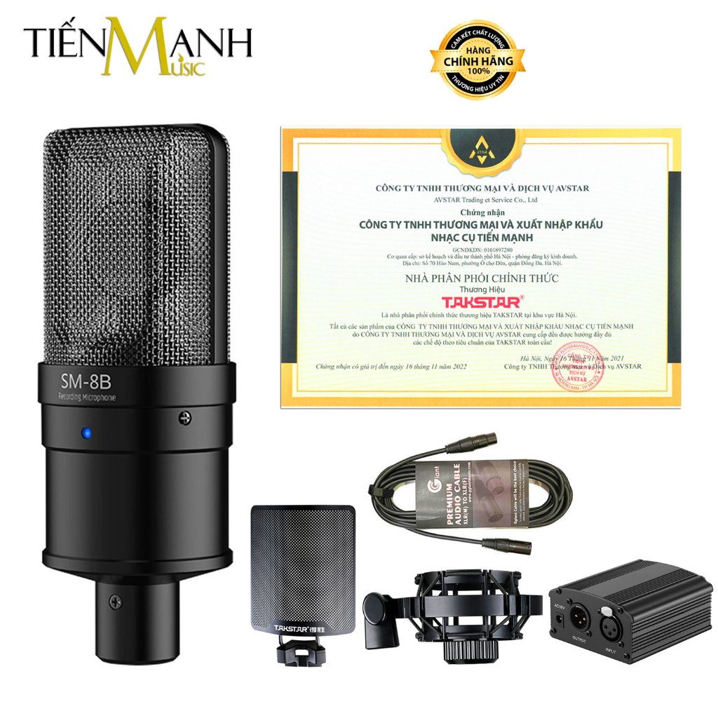 [Chính Hãng, Gen 2] Micro Takstar SM8B (2nd Gen) - Mic Thu Âm Condenser Livestream Phòng Studio ...