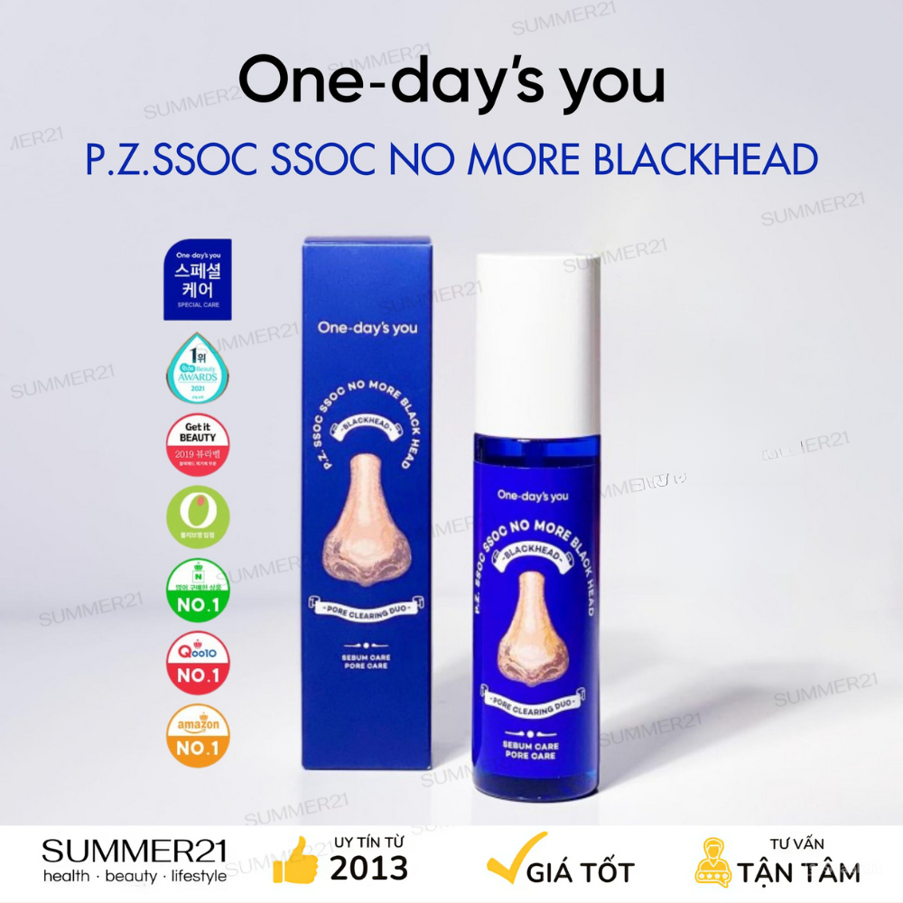 Dung dịch làm sạch bã nhờn và giảm mụn đầu đen ONE - DAY'S YOU P.Z.SSOC SSOC NO MORE BLACKHEAD ...