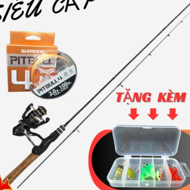 Bộ cần câu lure UL CÁN I + máy kim loại DEKIO AC đầy đủ phụ kiện chuyên ...