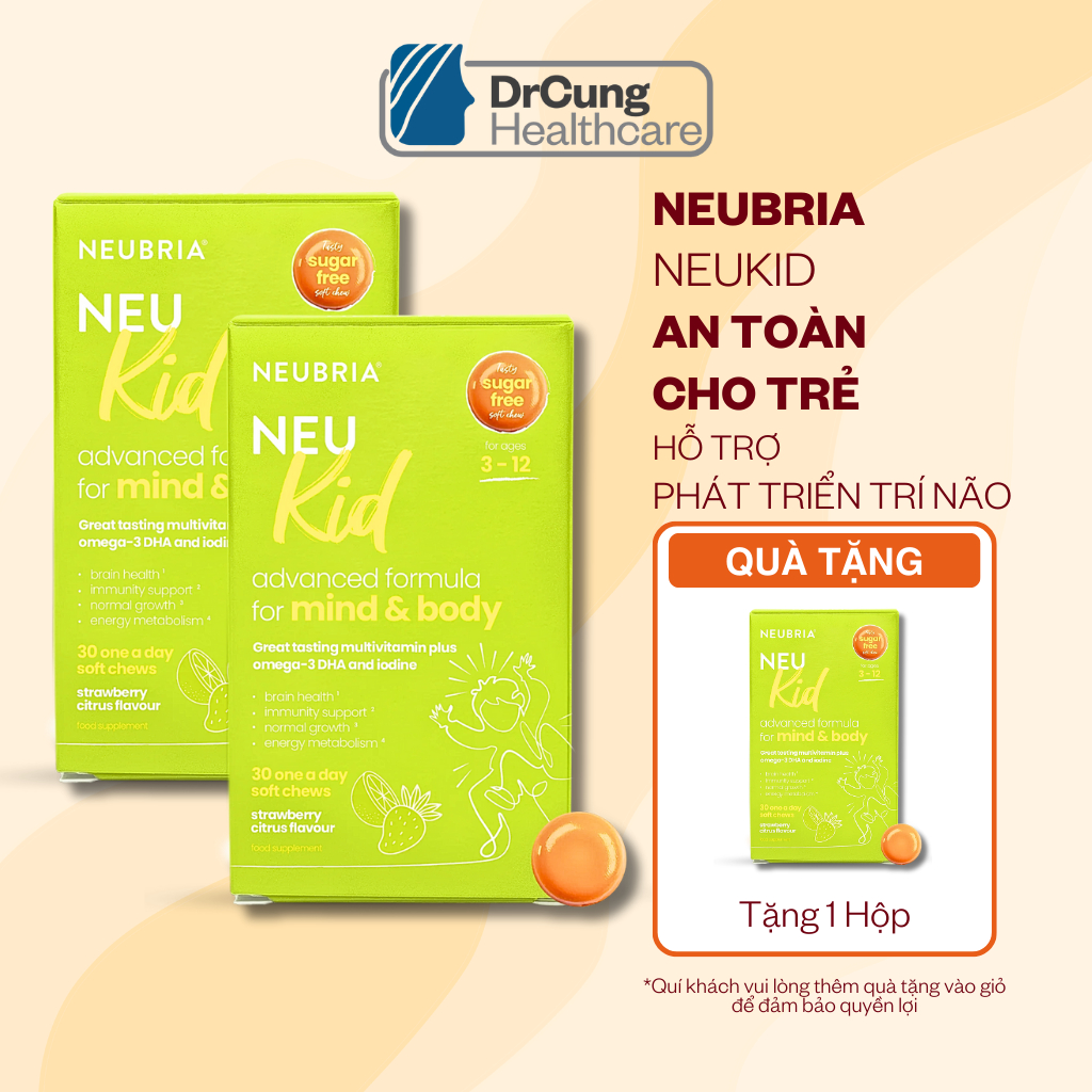 Bác Sĩ Cung Bộ Đôi Viên Nhai Vitamin Tổng Hợp Cho Bé Neubria Neu Kid ...