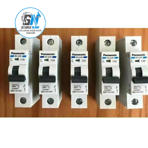 PANASONIC Cầu dao Aptomat MCB CB 1 Tép 1P 1 Pha 16A 25A 32A 40A 50A | Shopee Việt Nam
