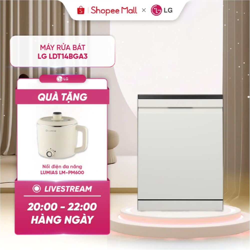 Máy rửa bát LG TrueSteam™ LDT14BGA3 - Màu Be/ LDT14BLA4 - Màu đen - lg ...