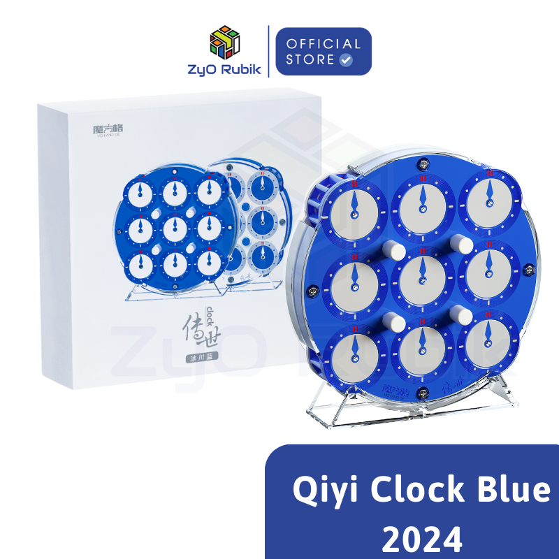 Rubik Biến Thể Qiyi Clock Blue Magnetic - Rubik Đồng Hồ Có Nam Châm- Zyo Rubik | Shopee Việt Nam