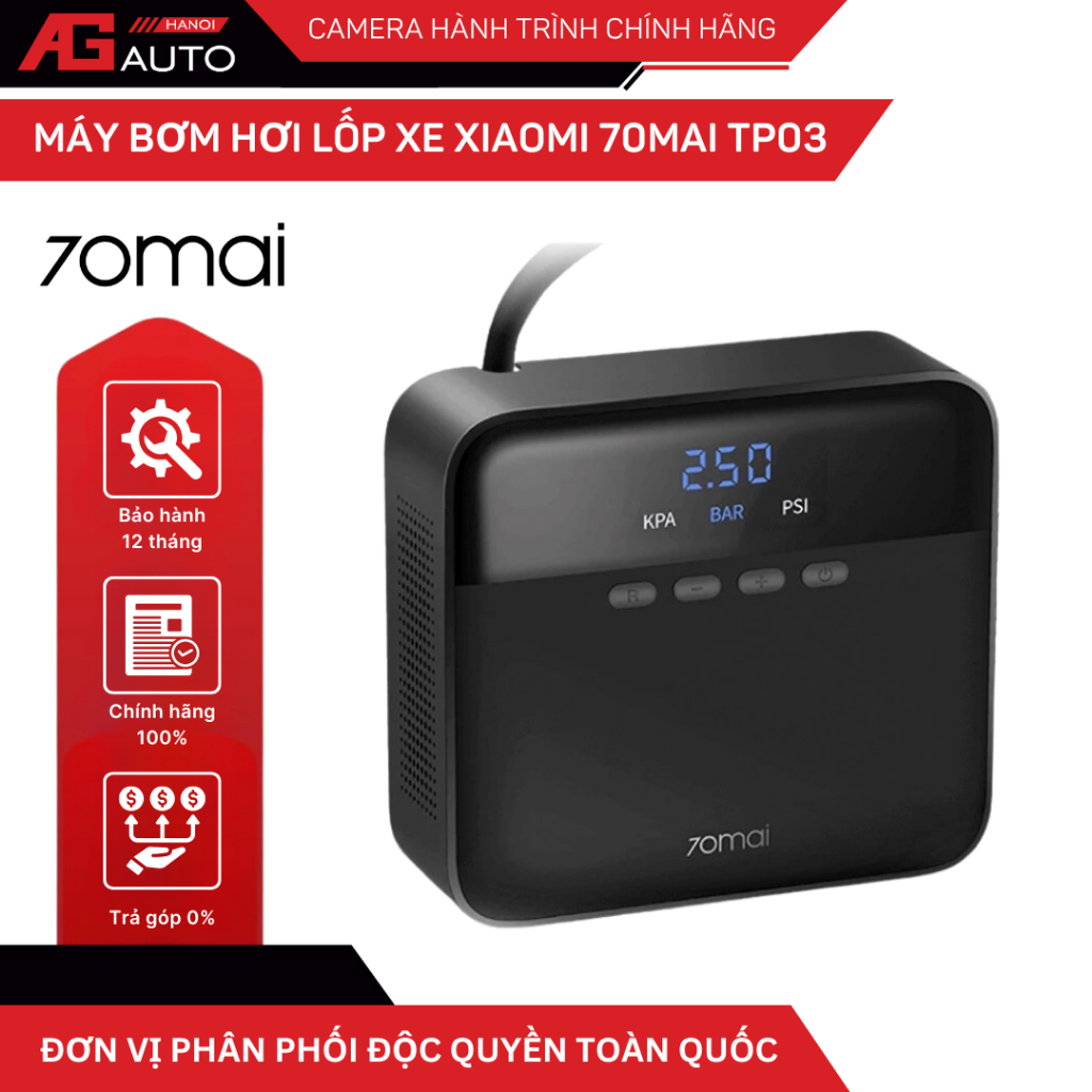 Bơm Lốp Ô Tô Xiaomi 70Mai TP03 - Phụ Kiện Thiết Yếu Cho Xế Yêu | Shopee Việt Nam